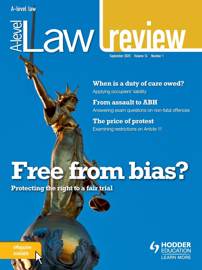 A-Level Law Review 2020-09-01 - Hodder Education Magazines