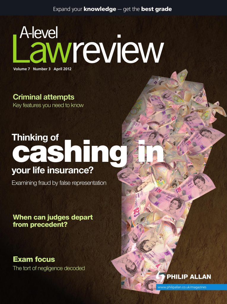 A-Level Law Review 2012-04-01 - Hodder Education Magazines
