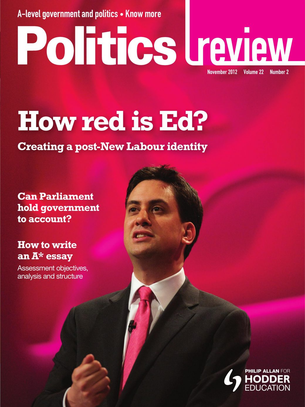 Politics Review 2012-11-01 - Hodder Education Magazines