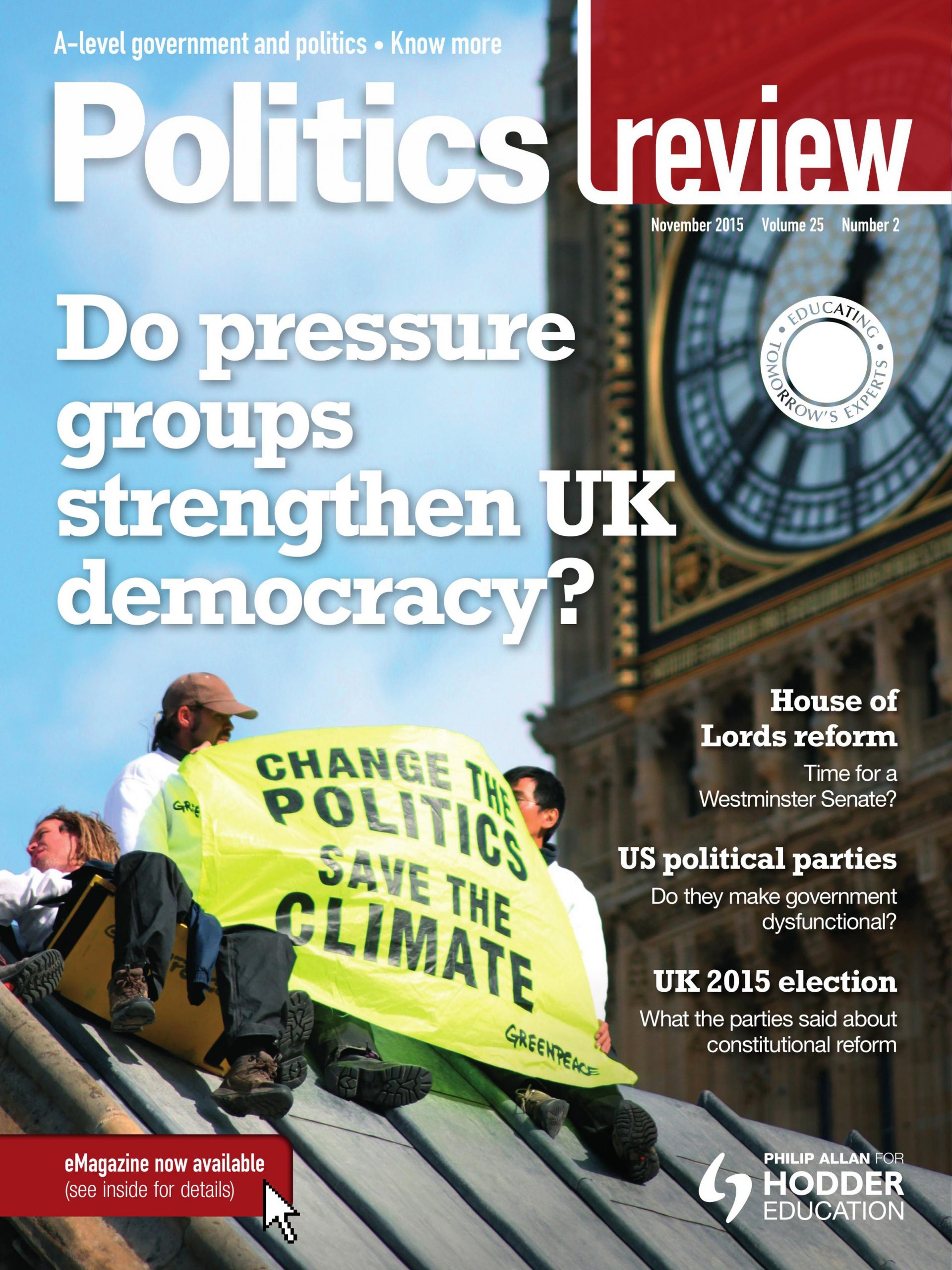 Politics Review 2015-11-01 - Hodder Education Magazines