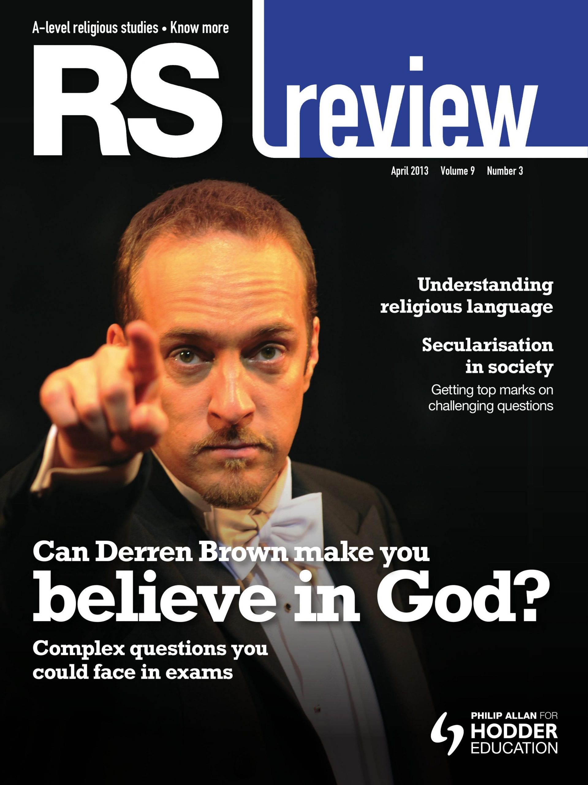 Religious Studies Review 2013-04-01 - Hodder Education Magazines
