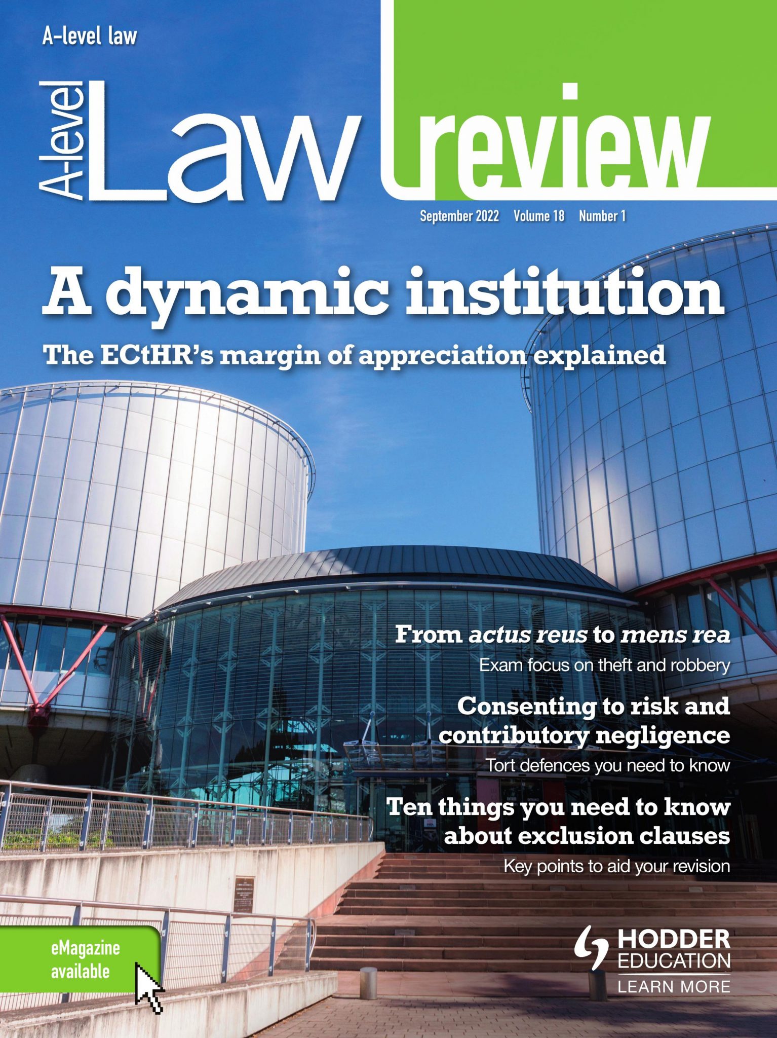 A-Level Law Review 2022-09-01 - Hodder Education Magazines