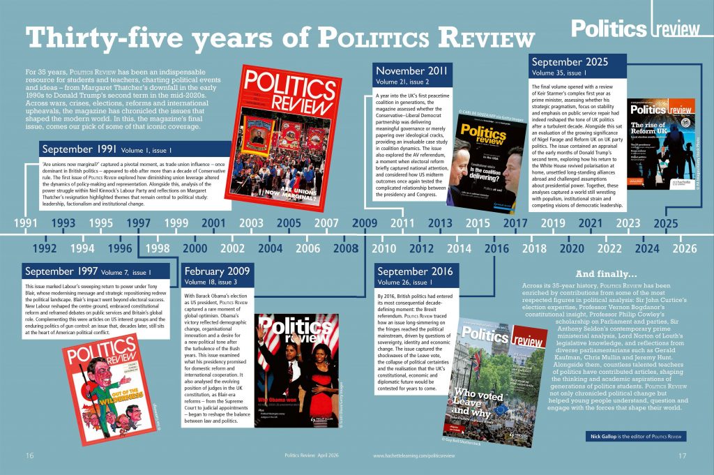 About Politics Review magazine - Hodder Education Magazines